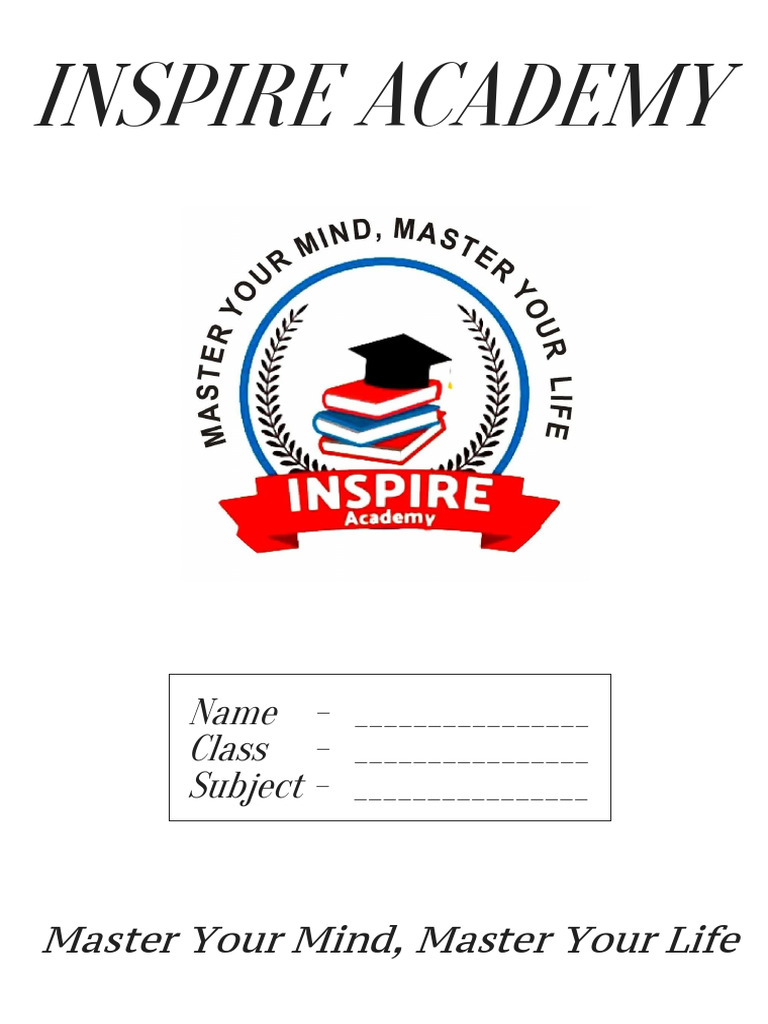 Notebook Front Page | PDF