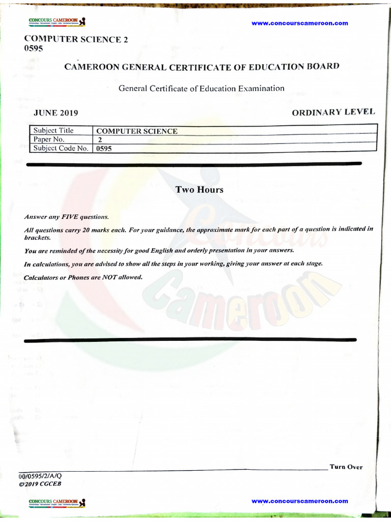 OL-COMPUTER SC-2019-p2 | PDF