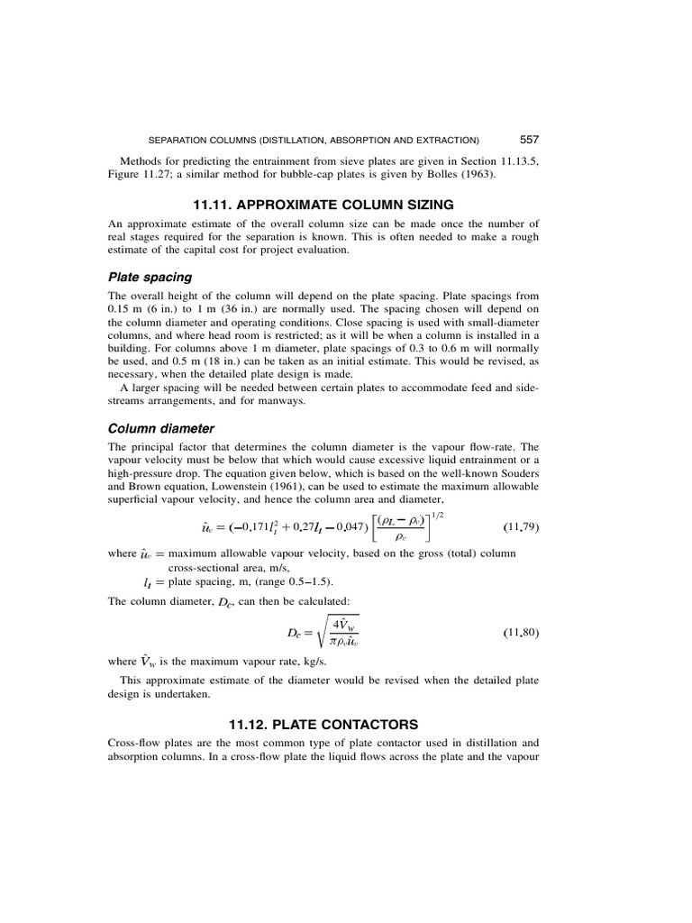 Distillation Column Design | PDF