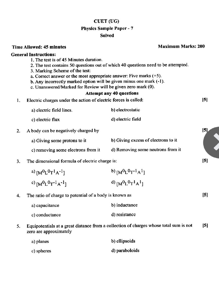 Sample 3 Questions | PDF