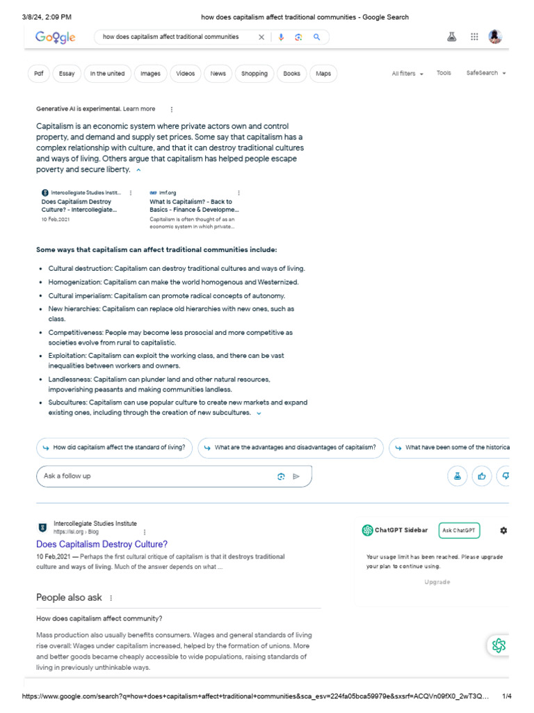 How Does Capitalism Affect Traditional Communities - Google Search ...