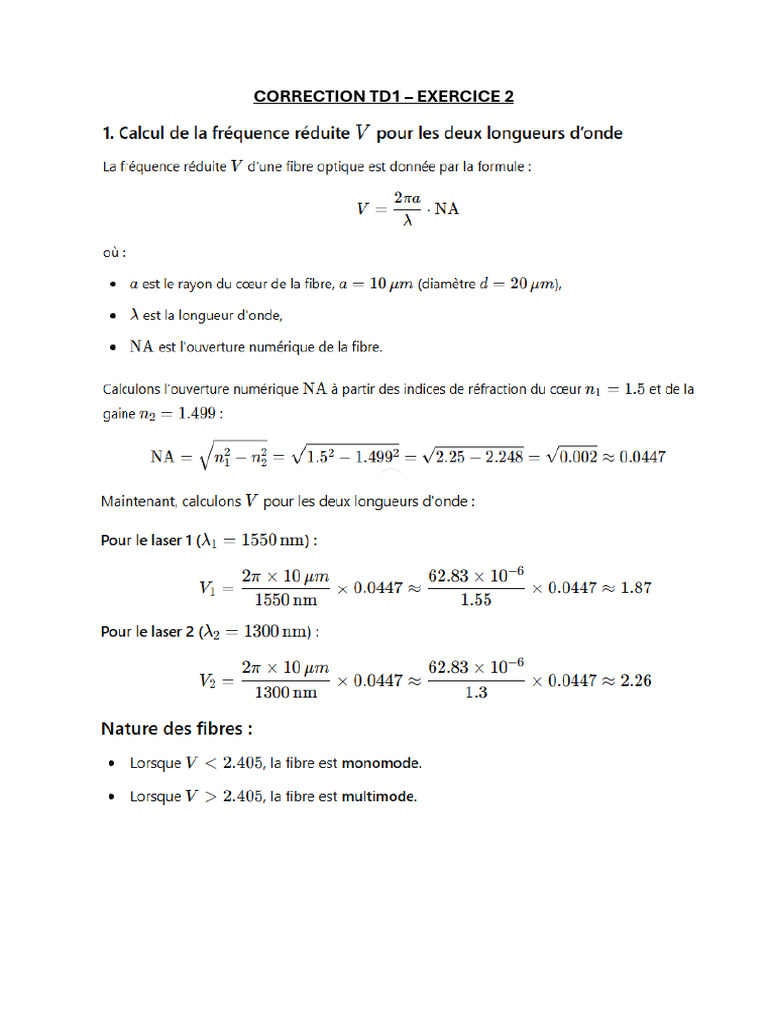 Correction Td1 Exe2 | PDF