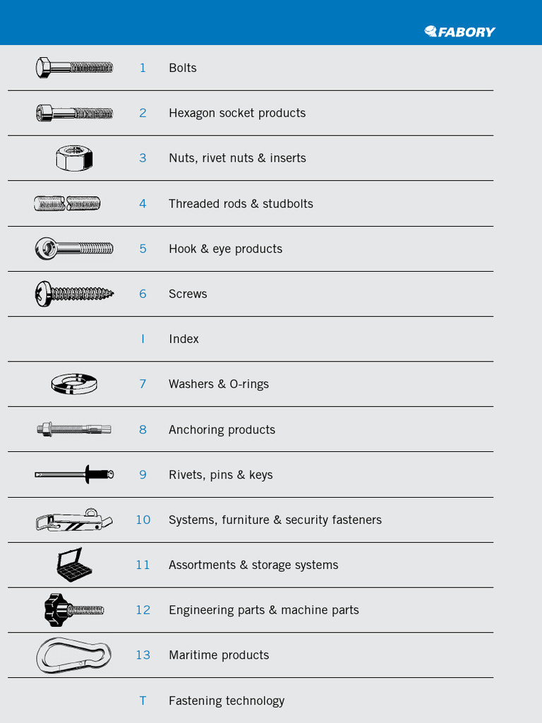 FABORY | PDF | Screw | Machining