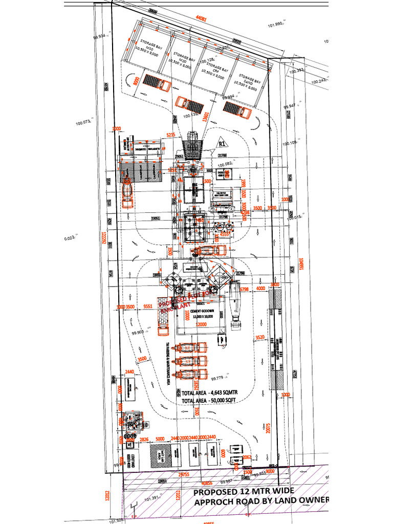 FINAL CLOSED VIEW PROPOSED M1 (70M3) BATCHING PLANT LAYOUT FOR , SANAND ...