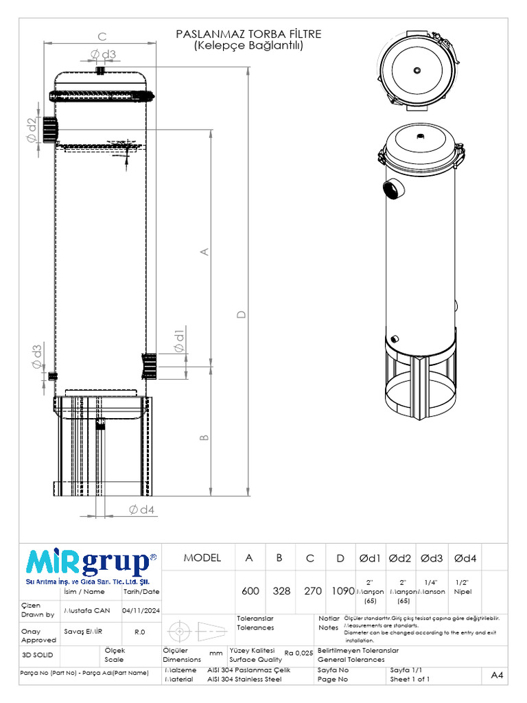 TF 30 50D K 304montaj Manşon | PDF