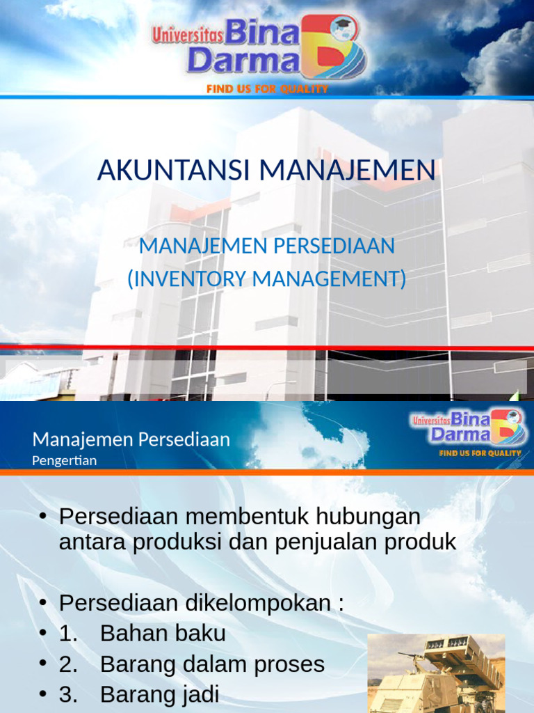 Akmen - Manajemen Persediaan | PDF