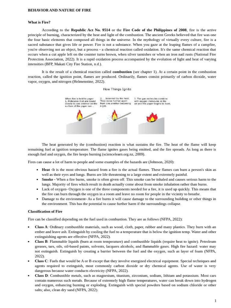 Understanding Fire: Behavior and Hazards | PDF | Fires | Combustion