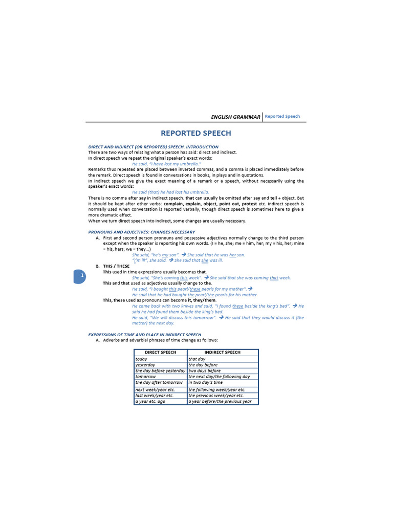 ENGLISH GRAMMAR - reported-speech-2 | PDF | Grammatical Tense | Question