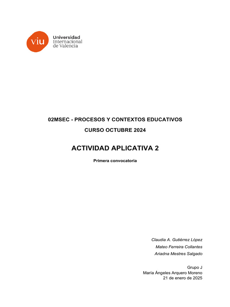 Act Aplic 2. | PDF | Evaluación | Maestros