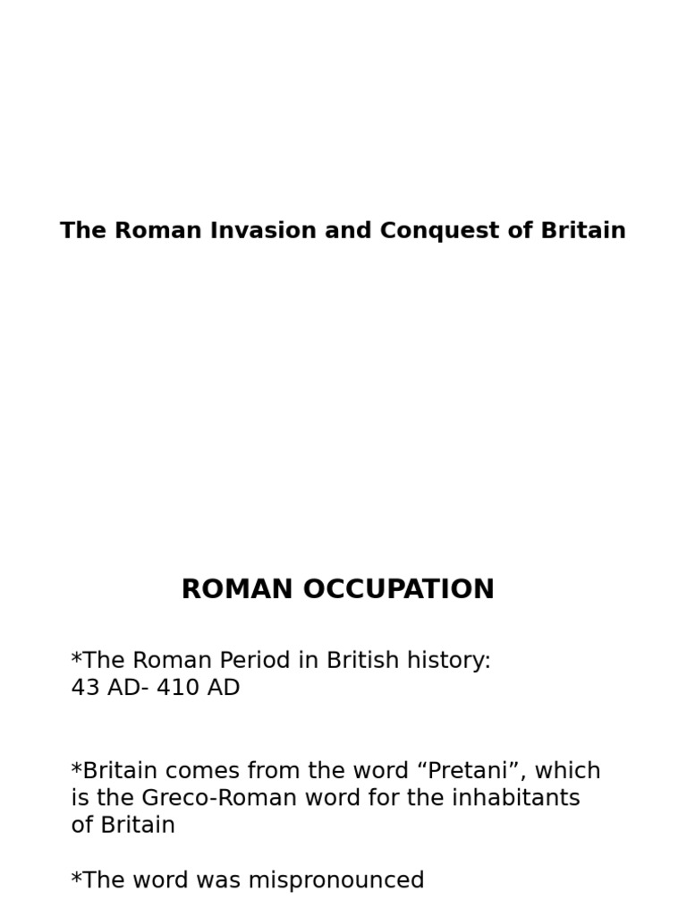 The Roman Invasion and Conquest of Britain | PDF | Roman Britain | Celts