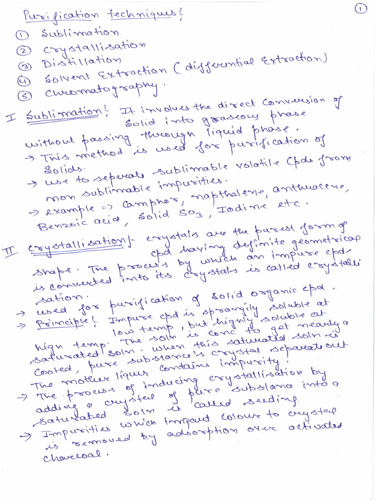 Purification Techniques of OC | PDF