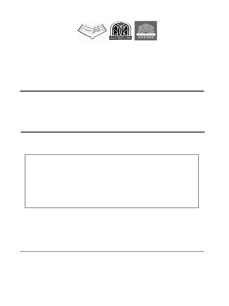 Skema K1 SET 1 Trial SMKA & SABK 2023 | PDF