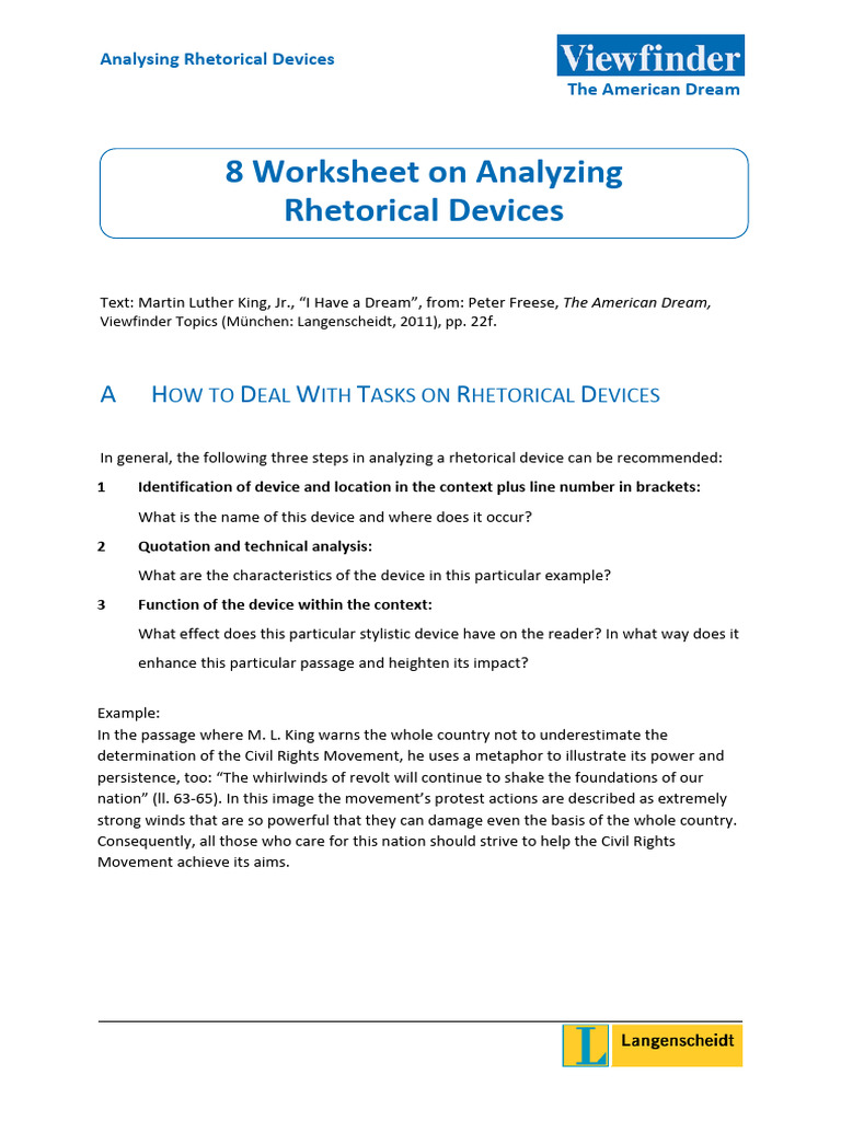 08a Worksheet On_Rhetoric1 | PDF