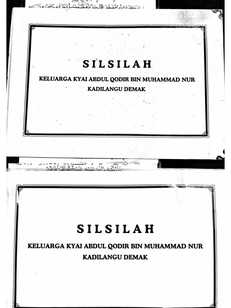 Silsilah Mbah Hasan Munadi 1 | PDF
