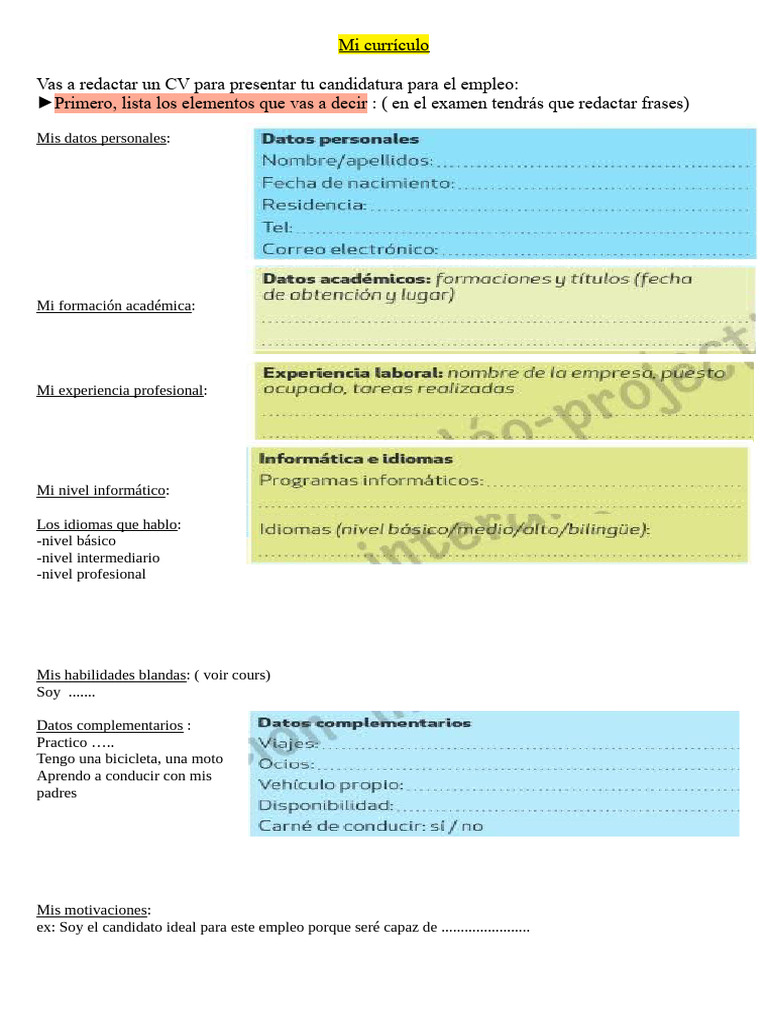 Préparation Tâche Finale | PDF