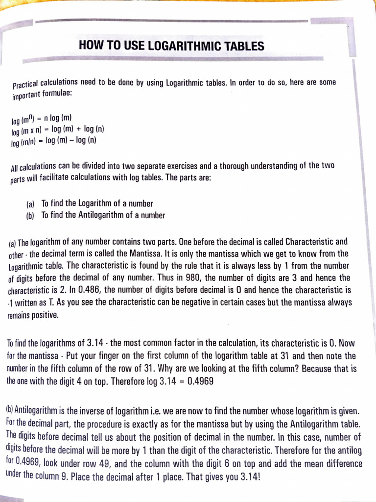 Log Rules | PDF