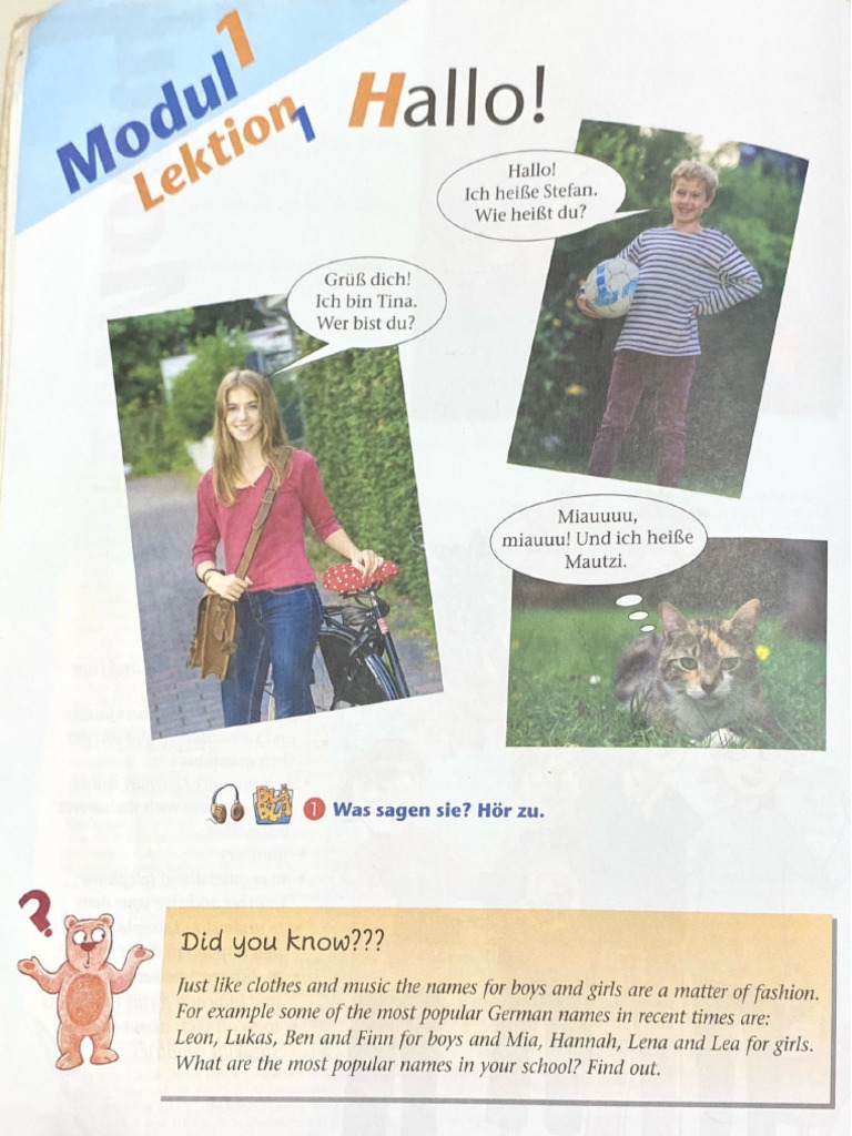 German Modul 1 - Lektion 1 | PDF