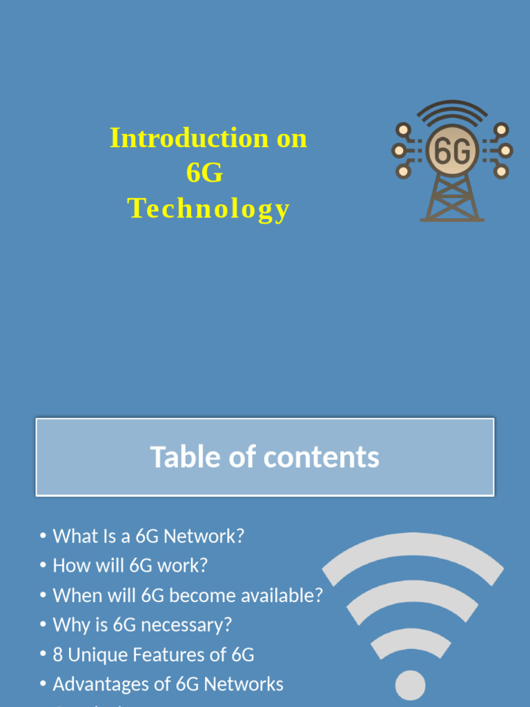 Understanding 6G Technology Features | PDF | Computer Network | Radio ...