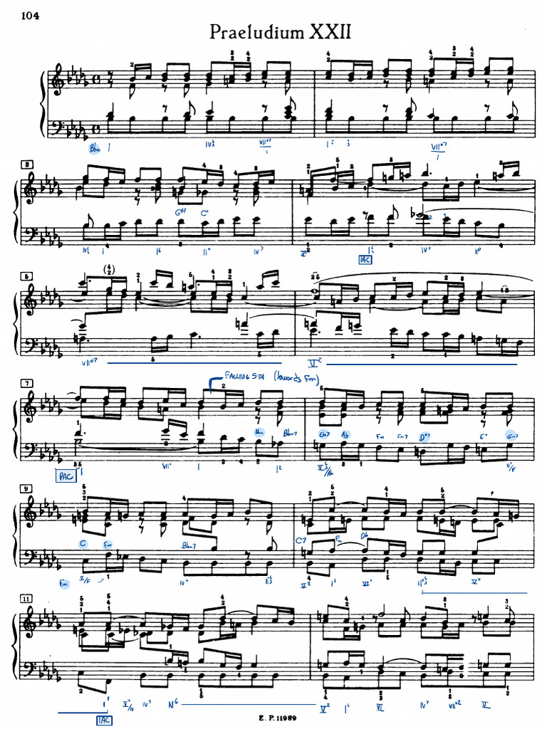 BBM Bach Prelude Annotated Score | PDF