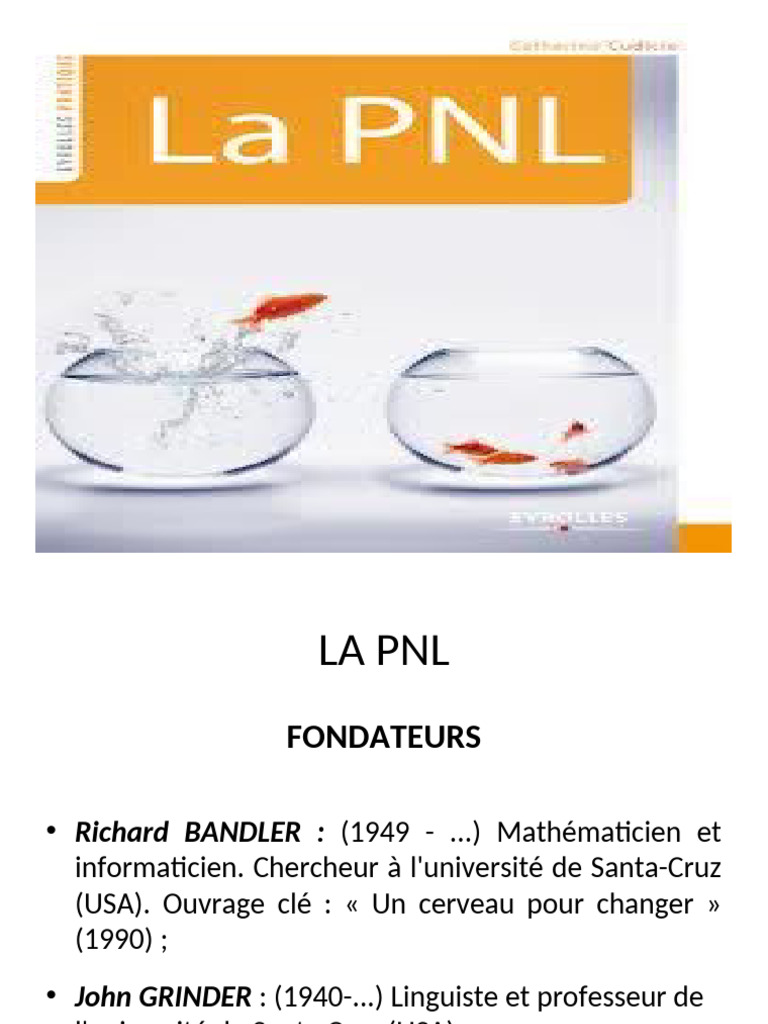 La programmation neuro-linguistique | PDF | Programmation neuro-linguistique | la perception