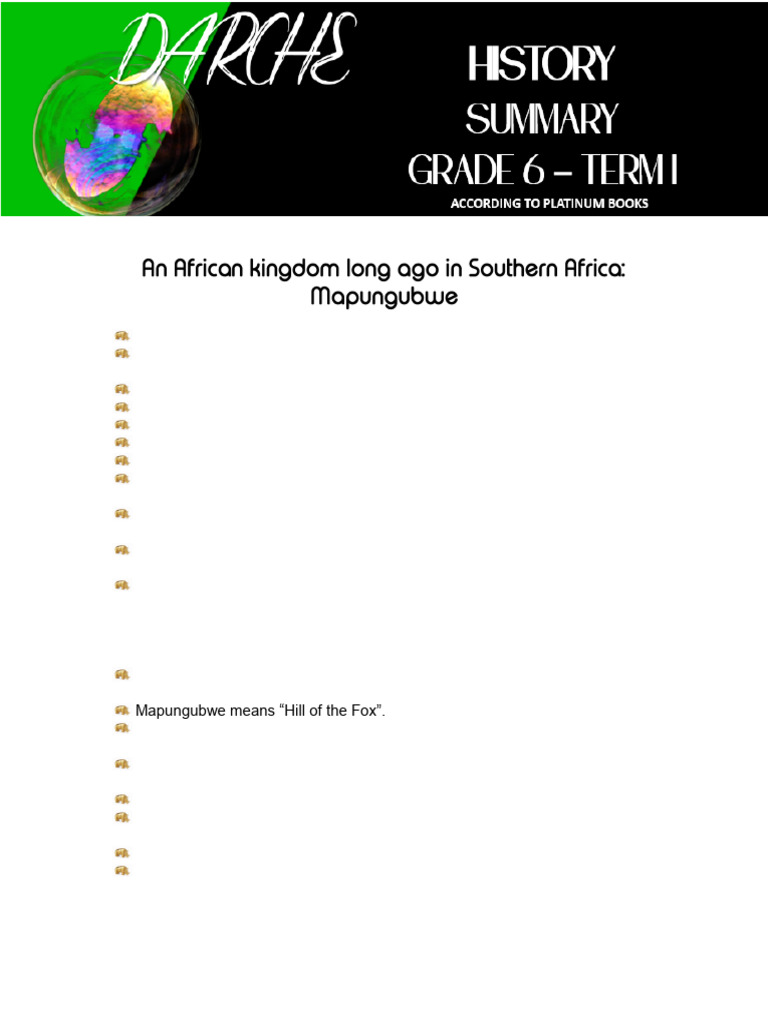 Ancient Mapungubwe: Trade & Power | PDF | Africa | Trade