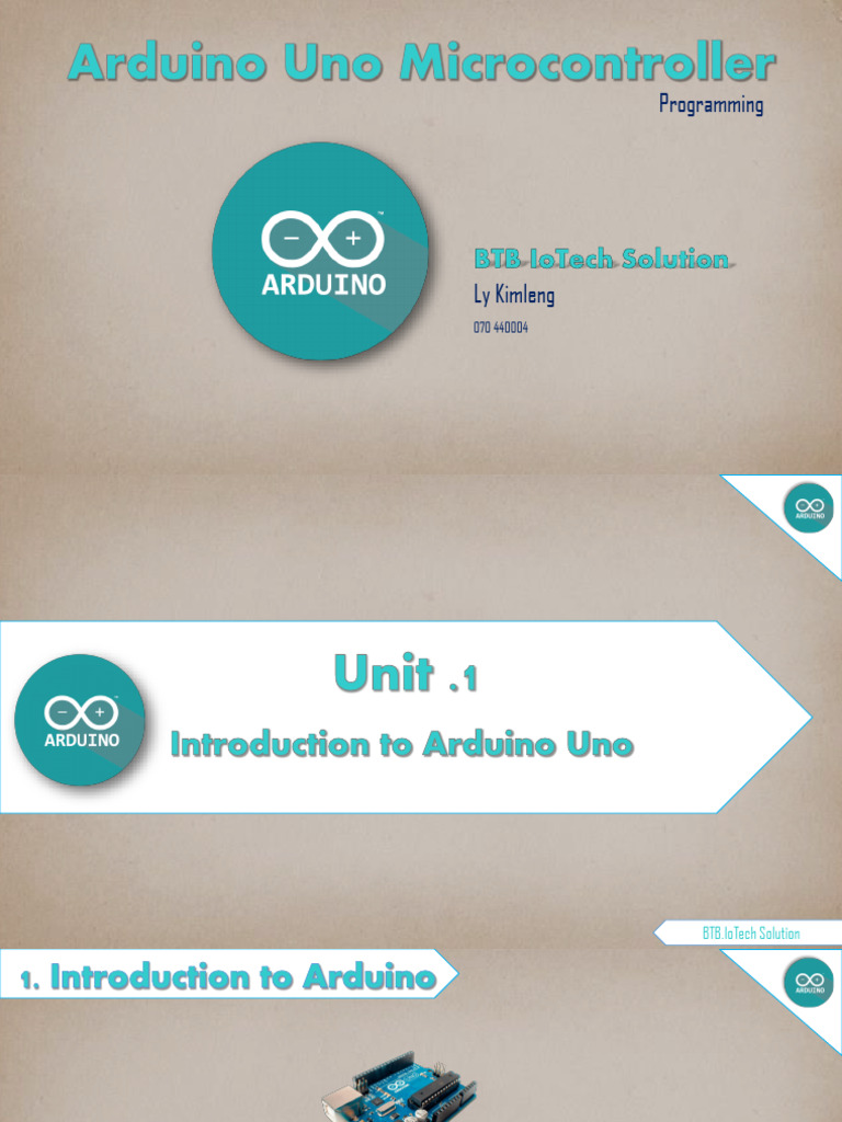 Unit1. Introduction To Arduino | PDF
