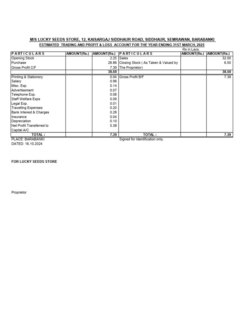 Lucky Seeds Store. PL 2025 | PDF