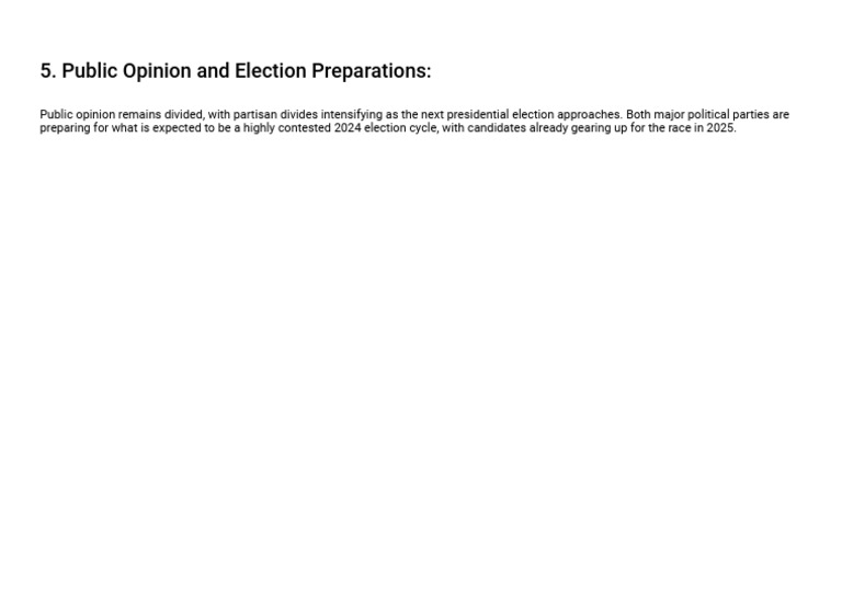 Public Opinion and Election Preparations | PDF