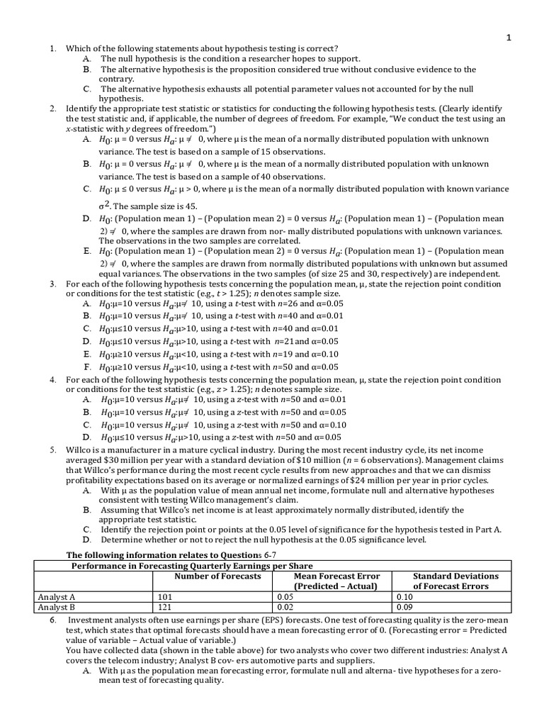 Chapter 6 problem set | PDF | Statistical Significance | P Value Chapter 6 problem set | PDF | Statistical Significance | P Value
