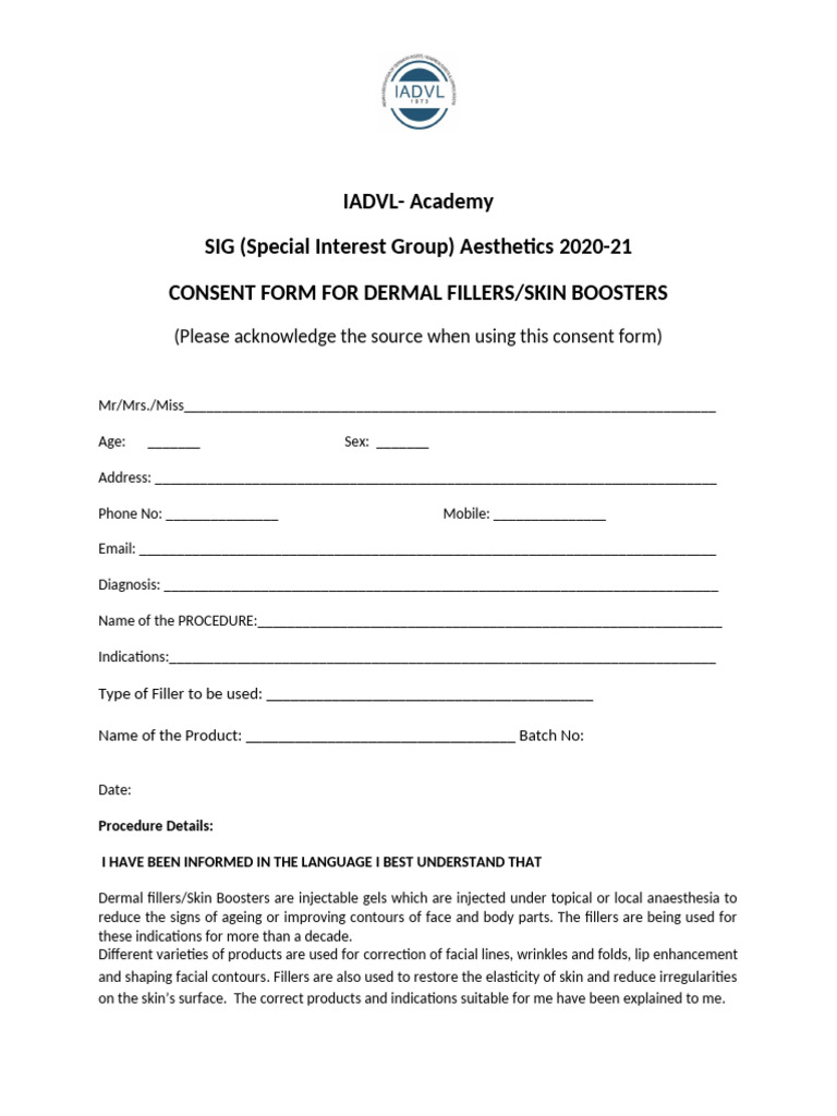 6616c7ff6d247b52a3c12d48 Academy Consent Forms 09 | PDF | Medical ...