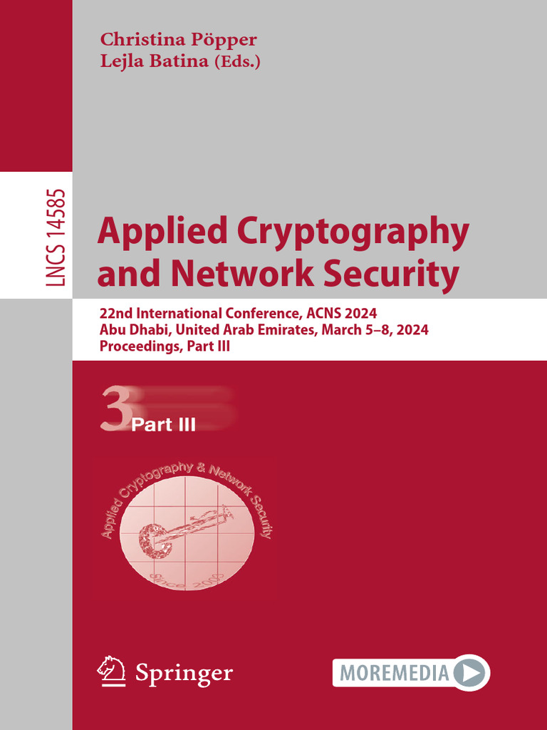 978-3-031-54776-8 (1) | PDF | Encryption | Public Key Cryptography