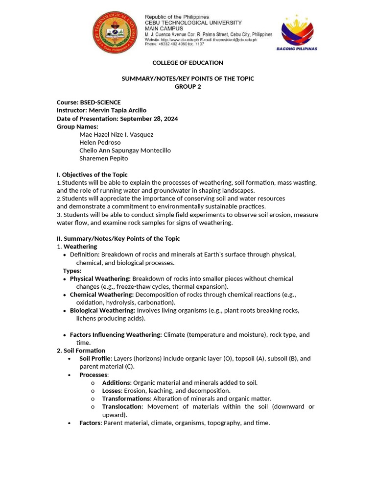 Understanding Denudation Processes | PDF | Weathering | Soil