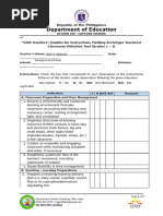 GIYA Classroom Visitation Tool Grades 1-3 | PDF | Learning | Teaching ...