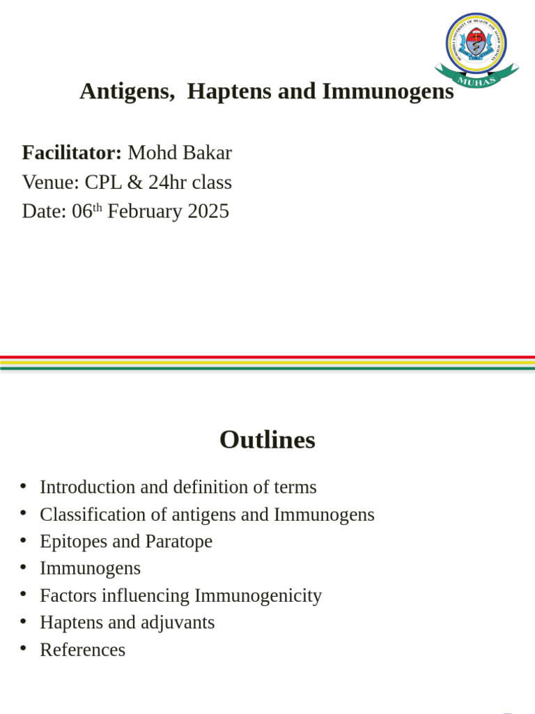 7 Antigen,Hapten and Immunogen | PDF | Antigen | Immune System