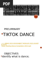 Elements of Dance Module. | PDF | Dances | Rhythm
