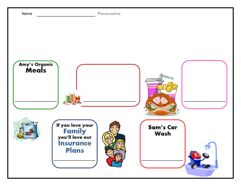 Persuasive devices - worksheet | PDF