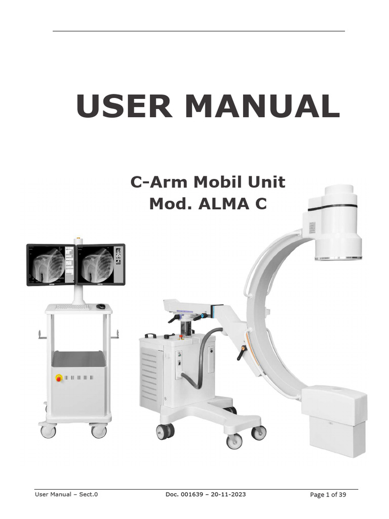 C-Arm Mobil Unit ALMA C Manual | PDF | Hertz | Electromagnetic Interference