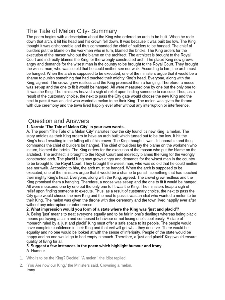 The Tale of Melon City11 | PDF