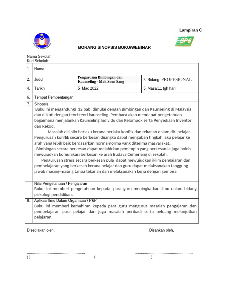Bimbingan Dan Kaunseling | PDF