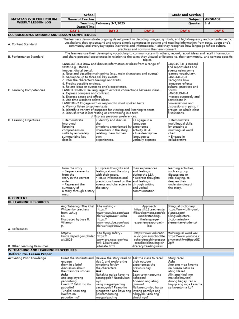 LANGUAGE W8 | PDF | Learning | Vocabulary