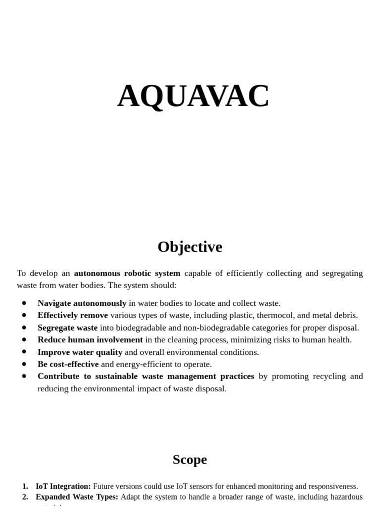 AQUAVAC | PDF