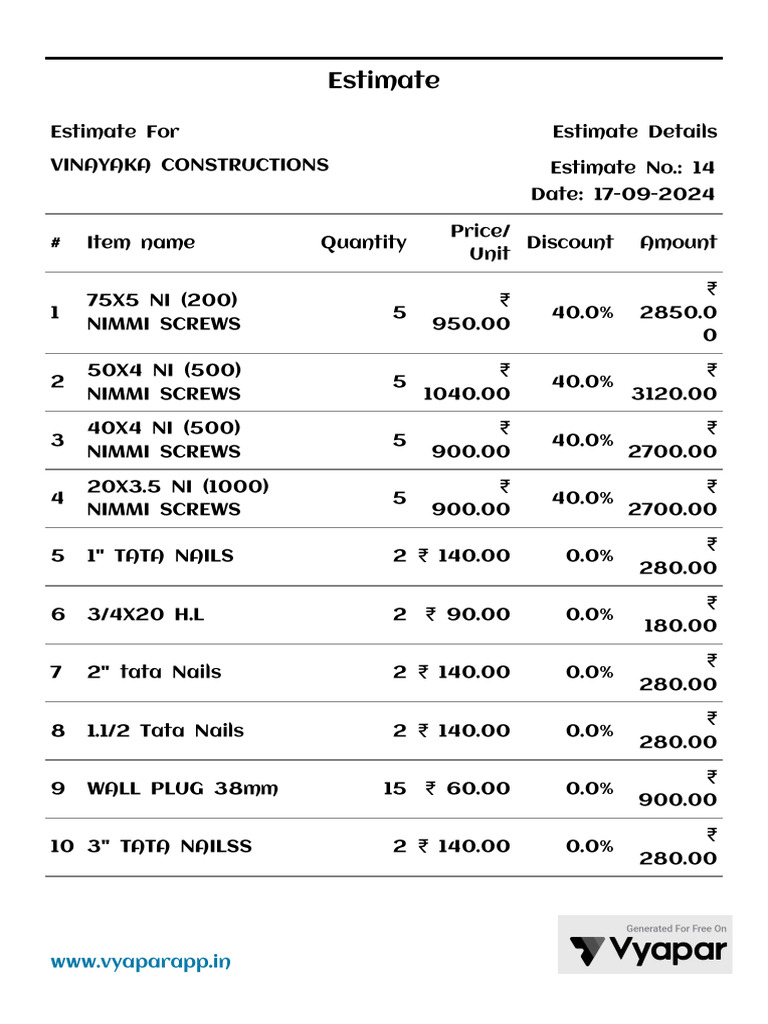 Vinayaka Constructions - 14 - 17-09-2024 | PDF | South Asia | British Empire