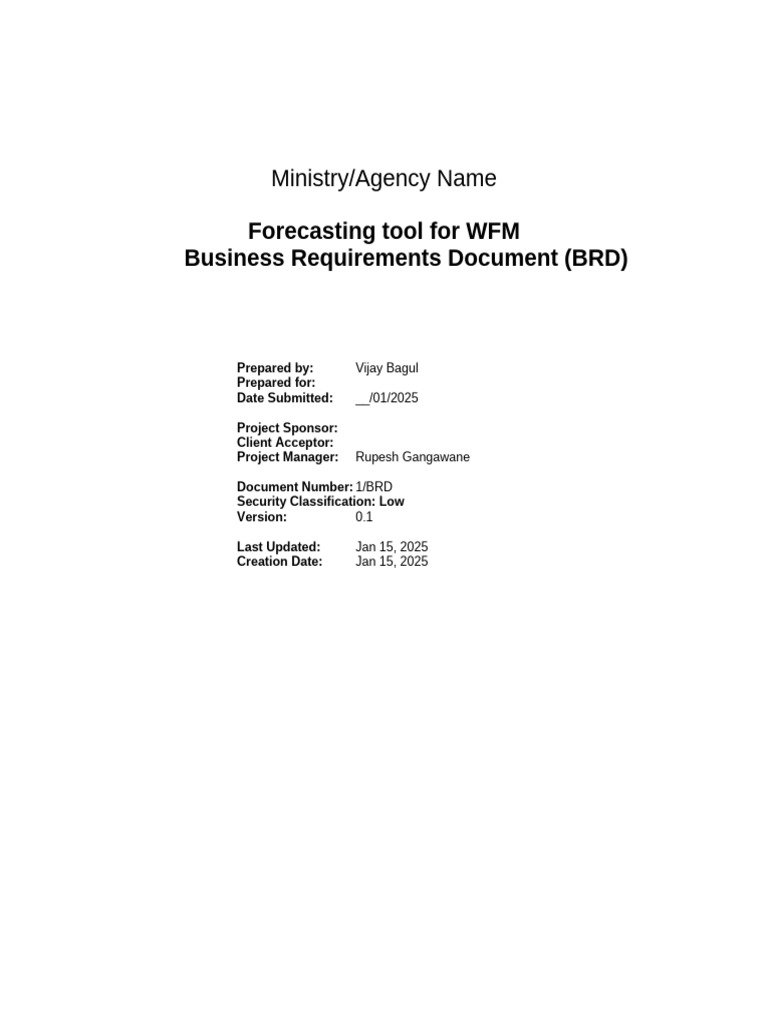 Sample BRD | PDF | Use Case | Information Security