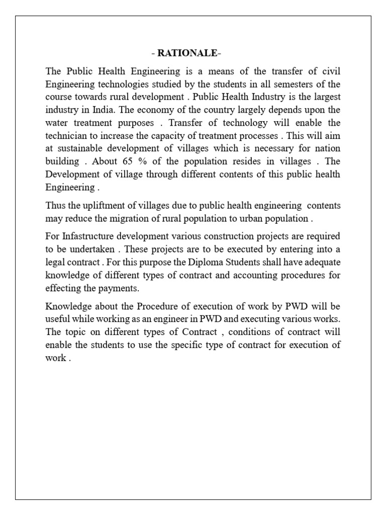 Rationale for CPP Project | PDF