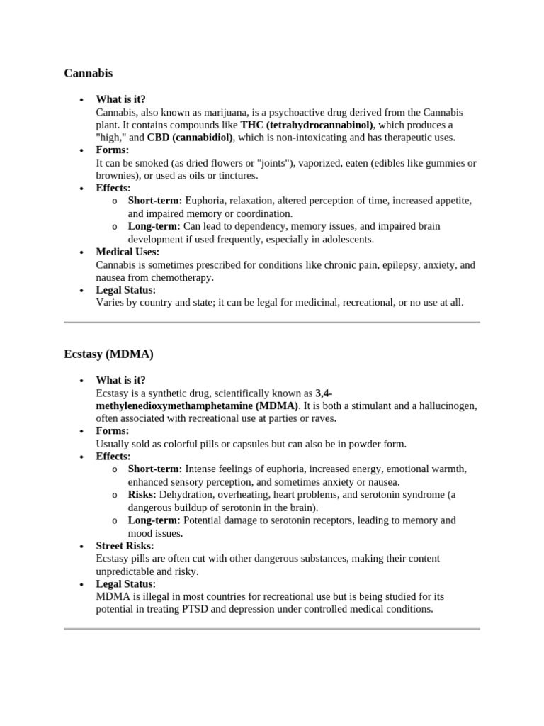 Cannabis | PDF | Cannabis (Drug) | Mdma