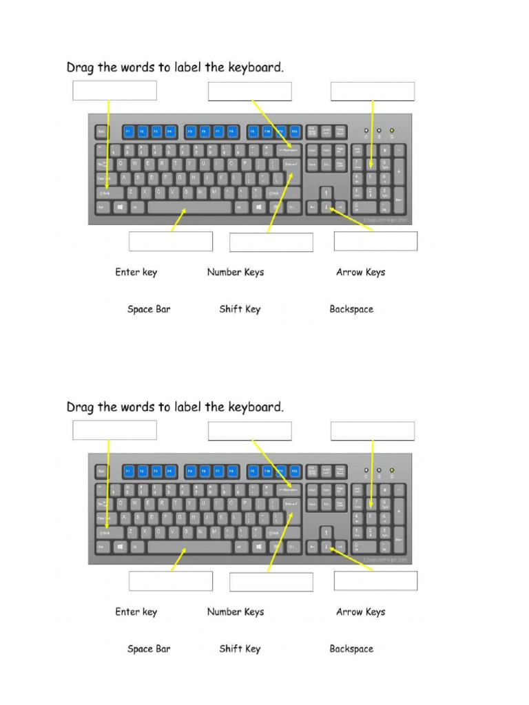 Keyboard Grade 1 Worksheet | PDF