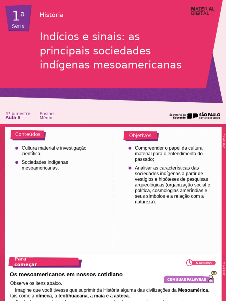 Sociedades Indígenas Mesoamericanas | PDF | Civilização Maia | Mesoamérica