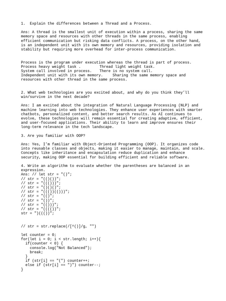 QNA | PDF | Object Oriented Programming | Computer Science