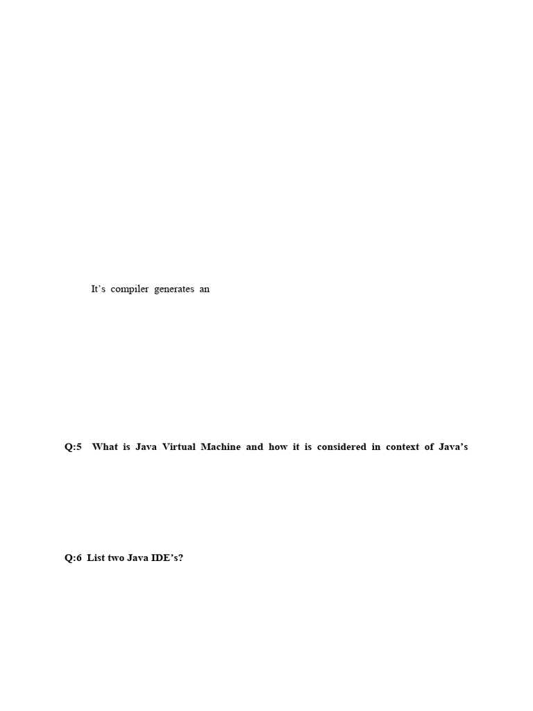 JAVA VIVA QUES. | PDF | Method (Computer Programming) | Class (Computer Programming)