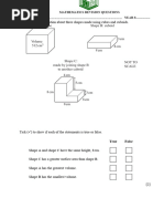 Year 8 Area and Volume Revision Worksheet | PDF | Area | Volume